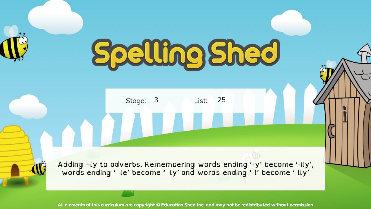 Spelling Shed EdShed Resource Spelling Shed Curriculum Stage 3